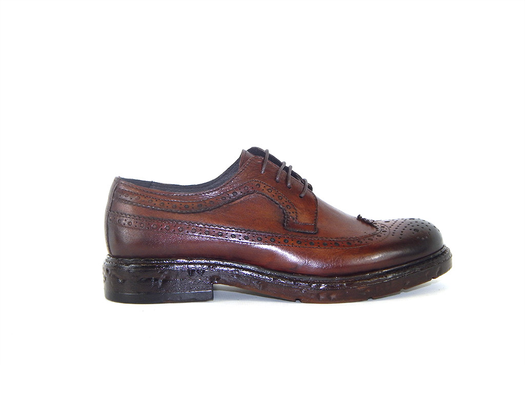 Exton derby oxford 9020 soft legno - Napoleone Calzature
